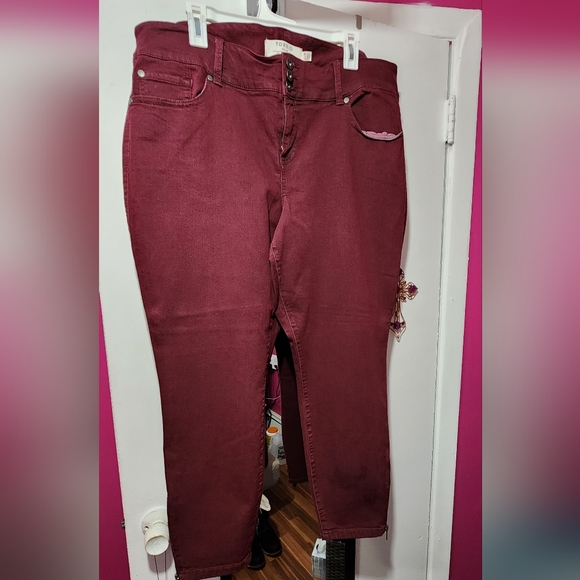 torrid | Jeans | Torrid Red Jeggings | Poshmark